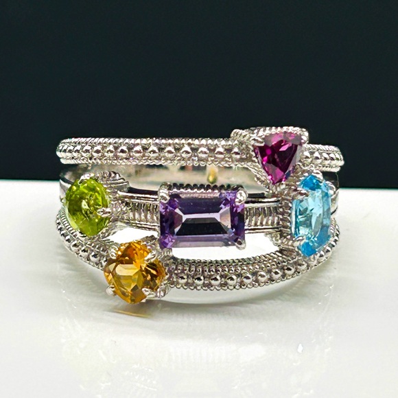 Judith Ripka | Jewelry | Judith Ripka 925 Sterling Silver Multi Row ...